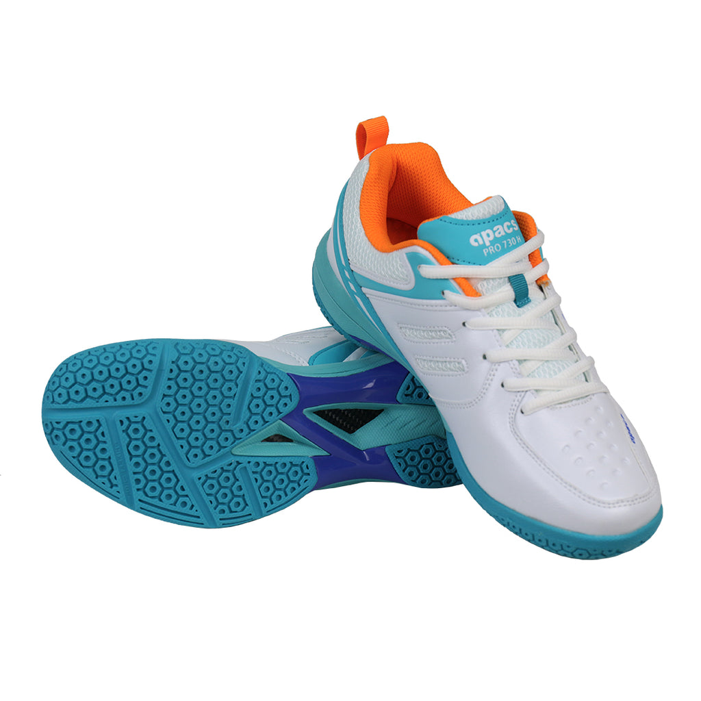 Apacs Pro 730 Shoe - White/Blue – Yehlex
